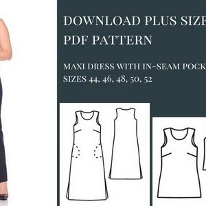 Plus Size Sewing Patterns, Free Dress Pattern, Women's Dress Pattern ...