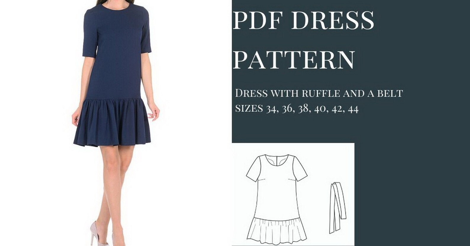 Free Pattern Dress Dress Pattern Womens Dress Pattern PDF - Etsy Australia