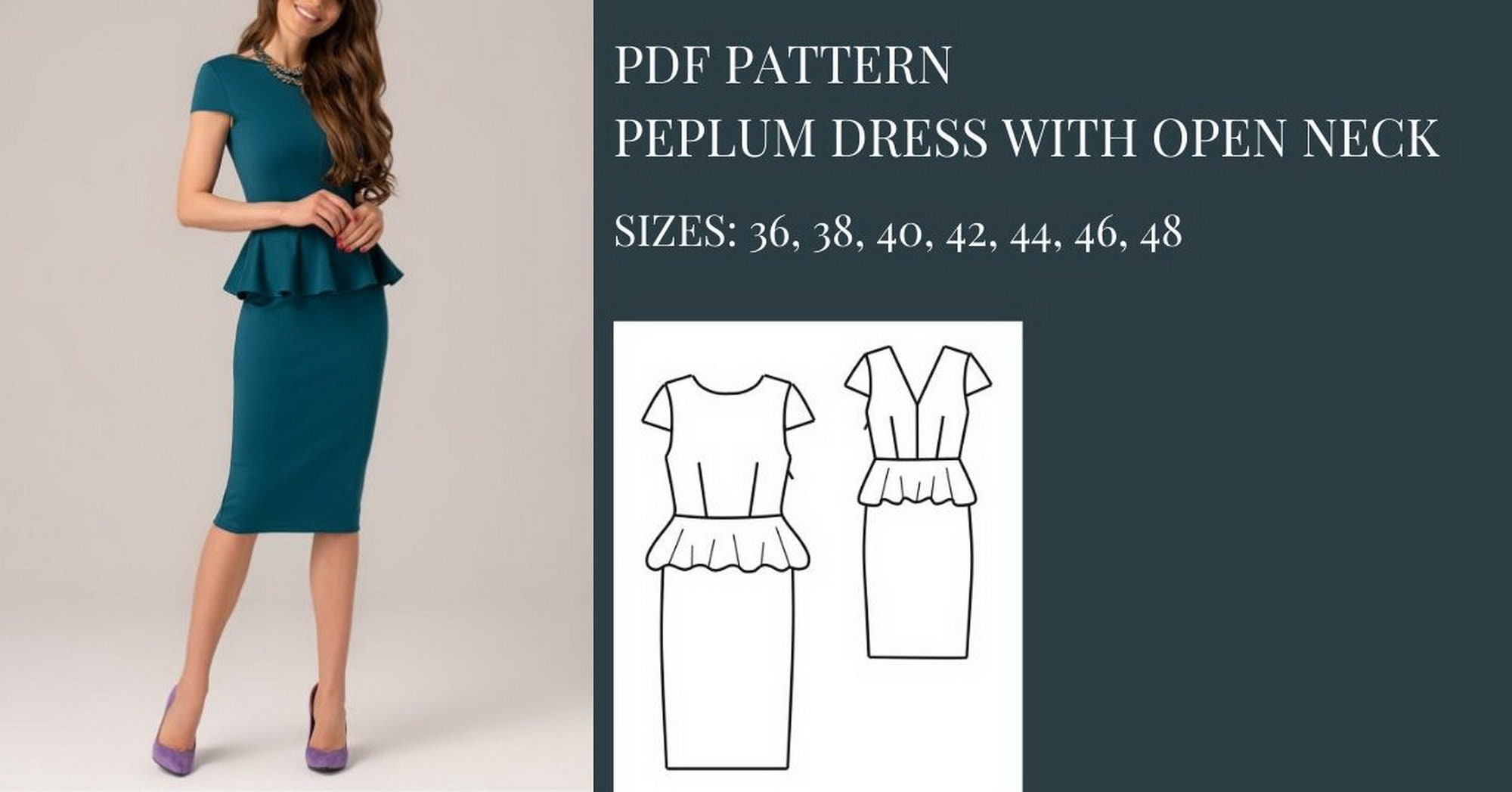 Dress Pattern Sewing Patterns Sewing Patterns for Women - Etsy