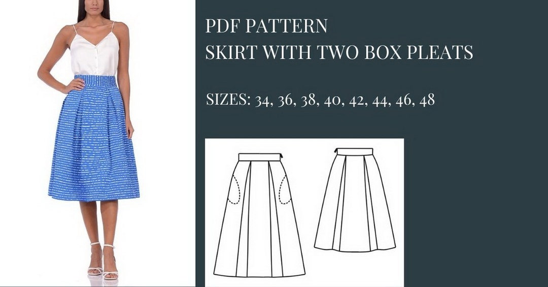 Skirt Pattern Vintage Skirt Pattern Clothes Pattern Pattern - Etsy