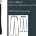 Wide Leg Pants Pattern Pants Pattern Trousers Patterns - Etsy