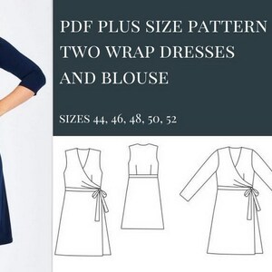 Dress Pattern, Blouse Pattern, Dress Pattern Plus Size, Plus Size ...