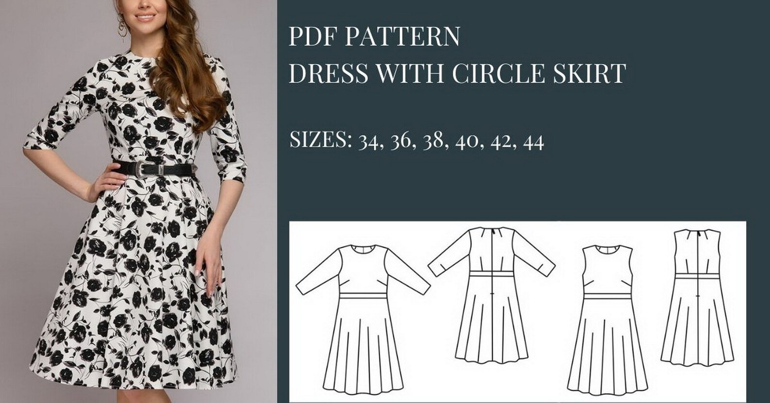 Dress Pattern Sewing Patterns Sewing Patterns for Women - Etsy