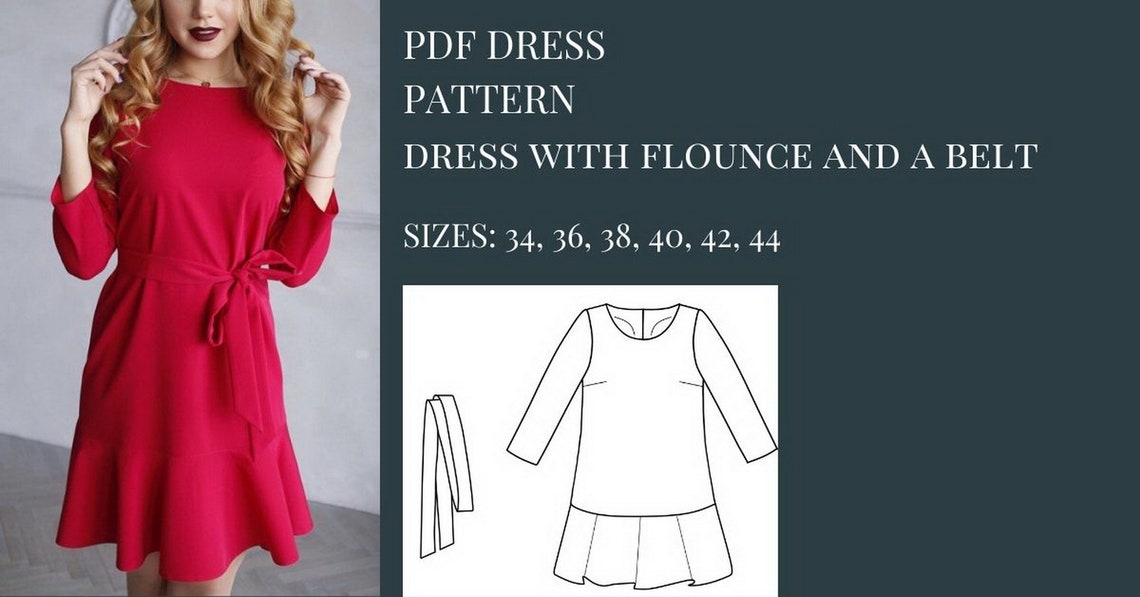 Free Pattern Free Patterns Womens Dress Pattern Dress - Etsy