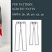 Slim Fit Pants Pattern, Pants Pattern, Trousers Patterns, Patterns ...