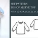 Bishop Sleeve Top Pattern Blouse Pattern Sewing Patterns - Etsy