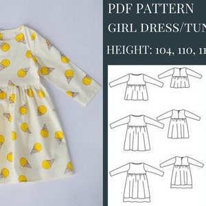 Toddler Dress Pattern Dress Pattern, Sewing Pattern Dress, Girl Dress ...