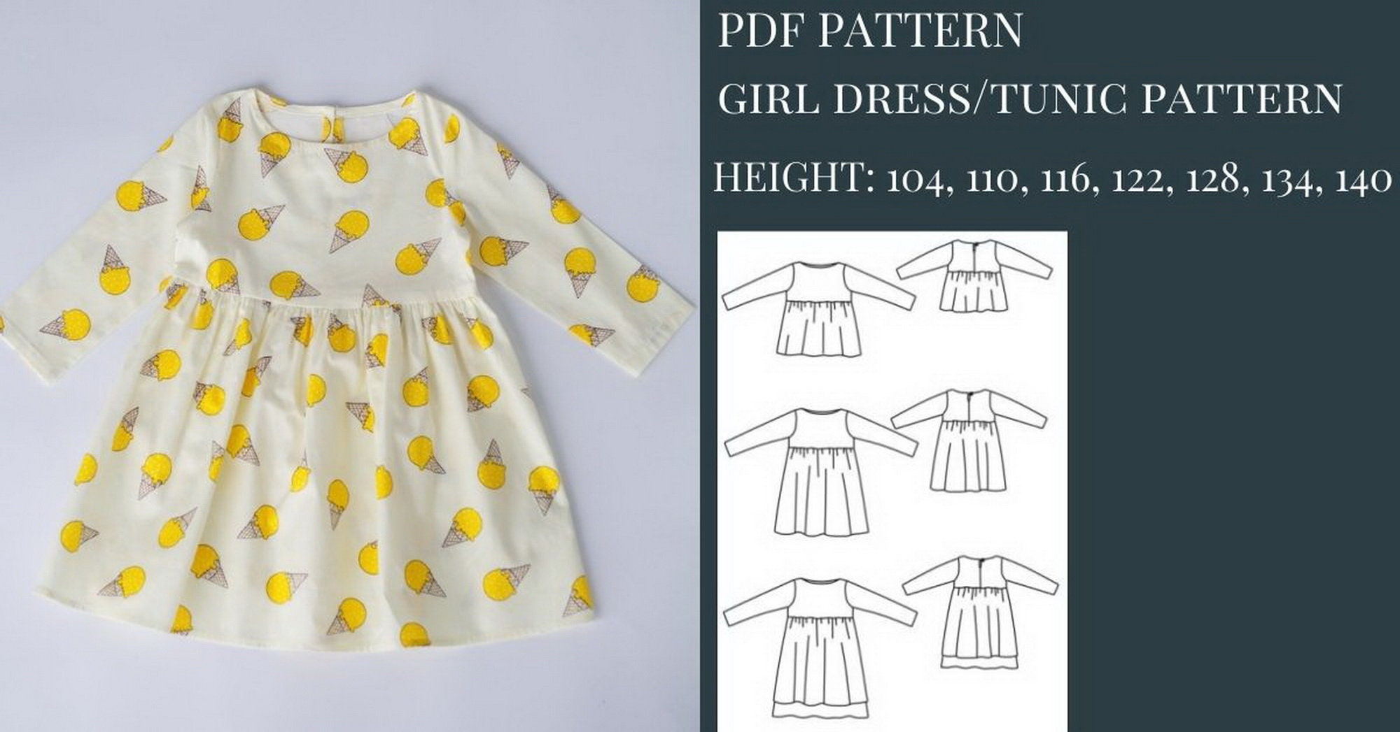Toddler Dress Pattern Dress Pattern Sewing Pattern Dress - Etsy