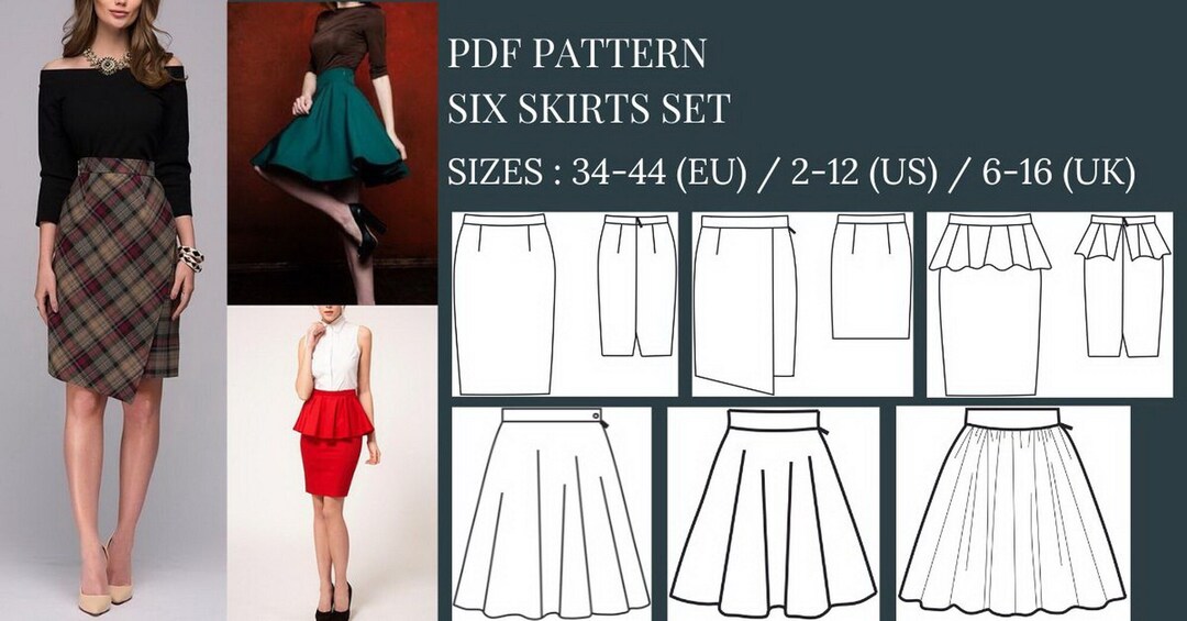 Skirt Sewing Patterns, Sewing Pattern, Pattern Sewing, Womens Skirt ...