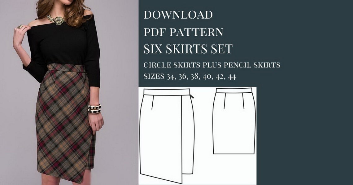 Skirt Sewing Patterns Sewing Pattern Pattern Sewing Womens - Etsy