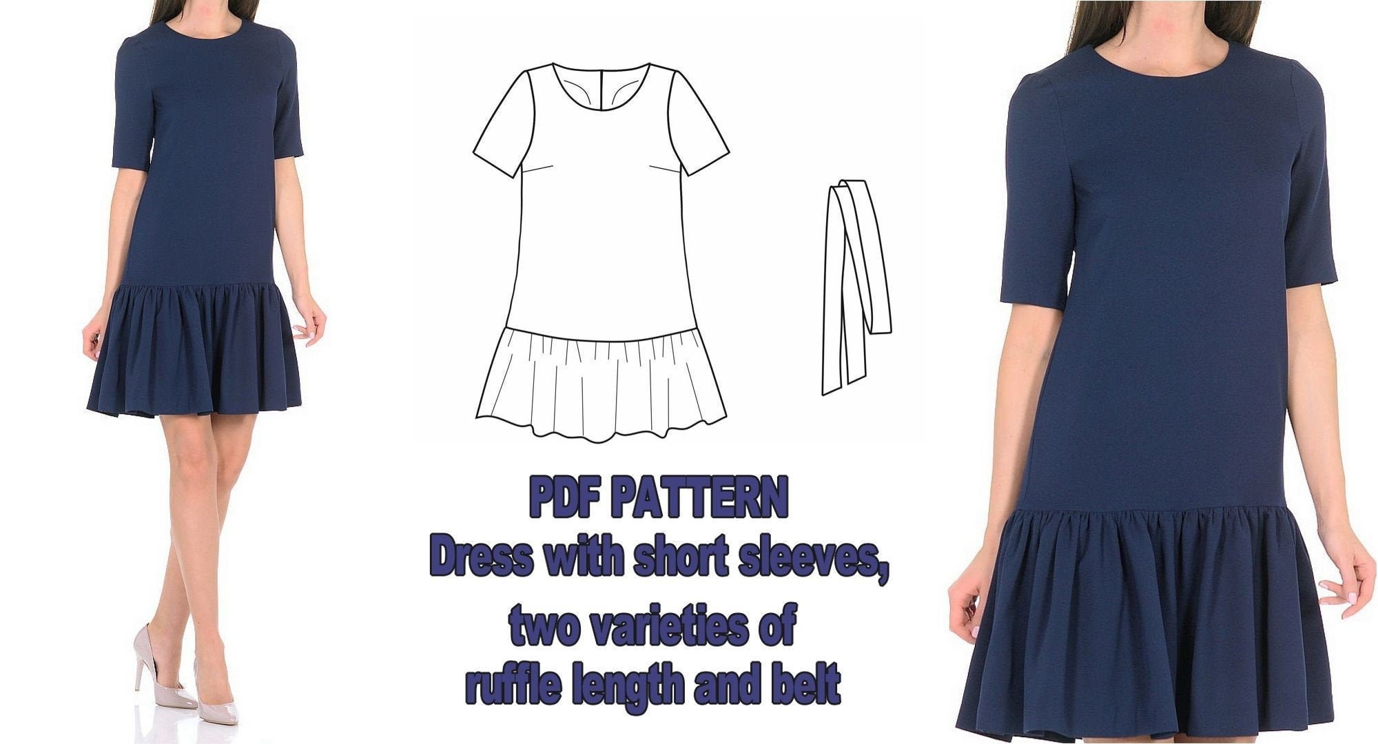 Free Pattern Dress Dress Pattern Womens Dress Pattern PDF - Etsy Australia