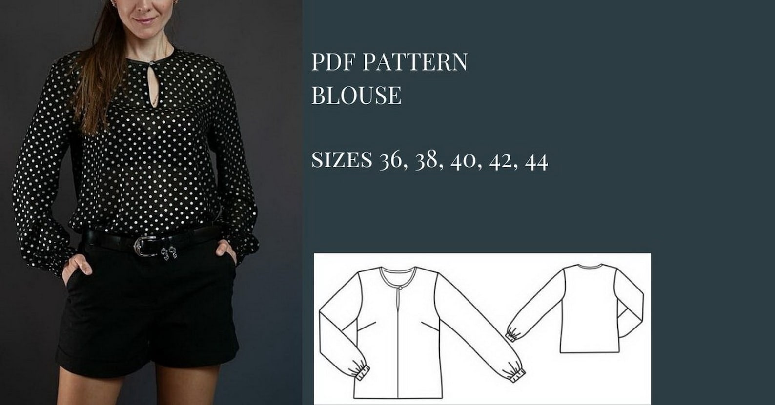 PDF Blouse Pattern Blouse Sewing Pattern Sewing Patterns - Etsy