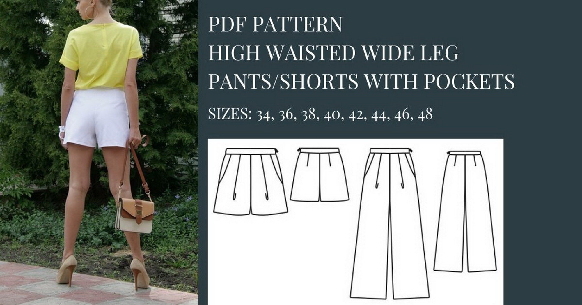 Shorts Pattern Sewing Pattern Trousers Pattern Sewing - Etsy Canada