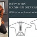 Round Hem Cardigan Pattern Curved Hem Cardigan Pattern - Etsy