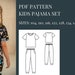 PDF Pajamas Patterns Kids Pajamas Patterns Sewing Pattern Sleepwear ...