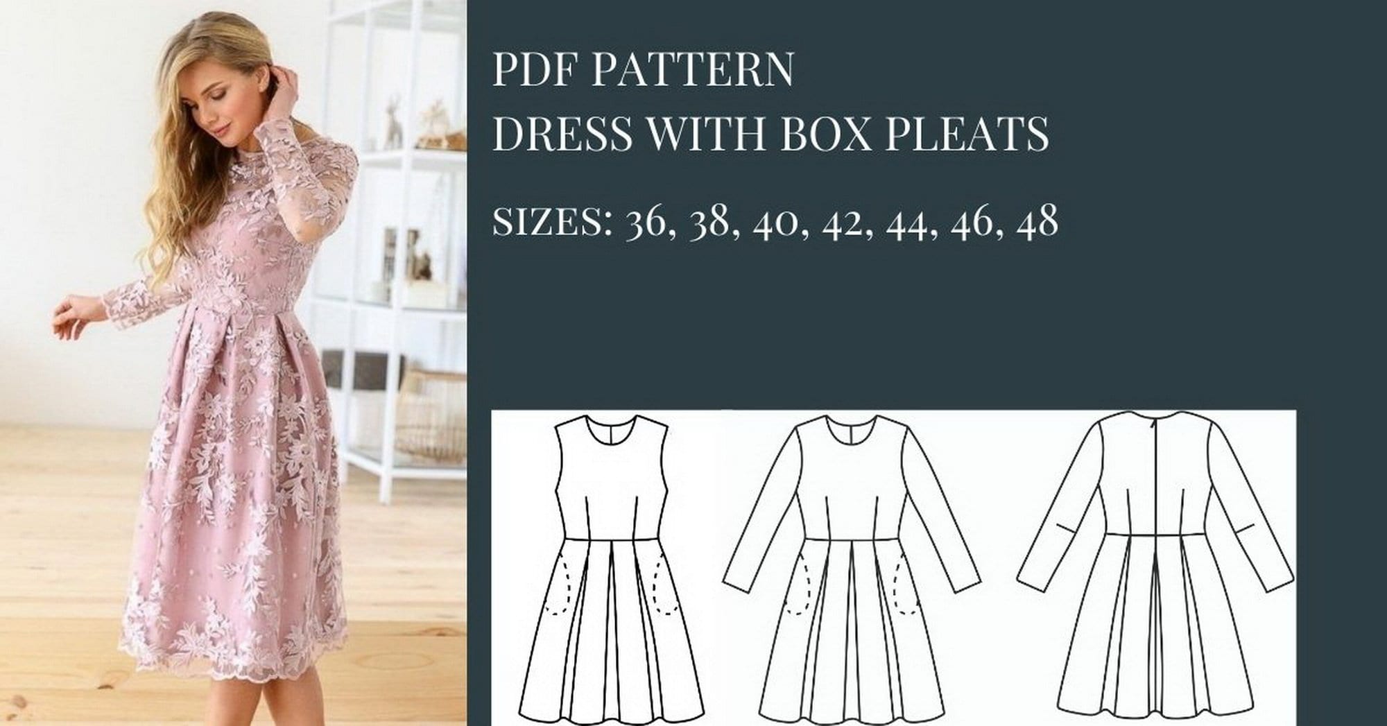 Dress Pattern Sewing Pattern Dress Pattern Sewing Womens | Etsy UK