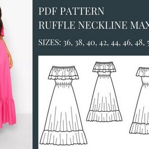 Dress Pattern, Dress Pattern Women, Plus Size Sewing Patterns, Pattern ...