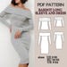 Fold Over off Shoulder Dress Sewing Pattern PDF Dresses Sewing Patterns ...