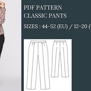 Free Pattern Pants, Pants Pattern, Womens Pants Pattern, PDF Free ...