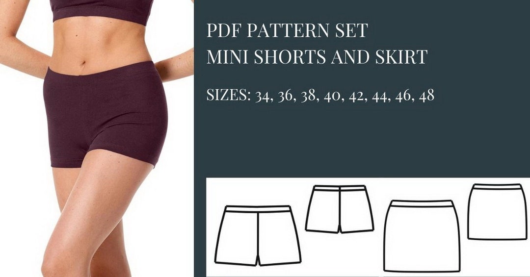 Sewing Patterns PDF Sewing Pattern Shorts Sewing Patterns - Etsy Canada