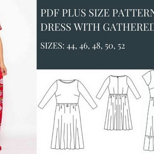 Dress Pattern Blouse Pattern Dress Pattern Plus Size Plus - Etsy