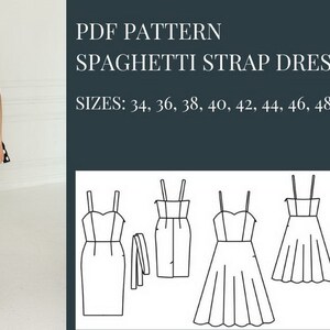 Dress Pattern Sewing Pattern Dress Pattern Sewing Strap - Etsy