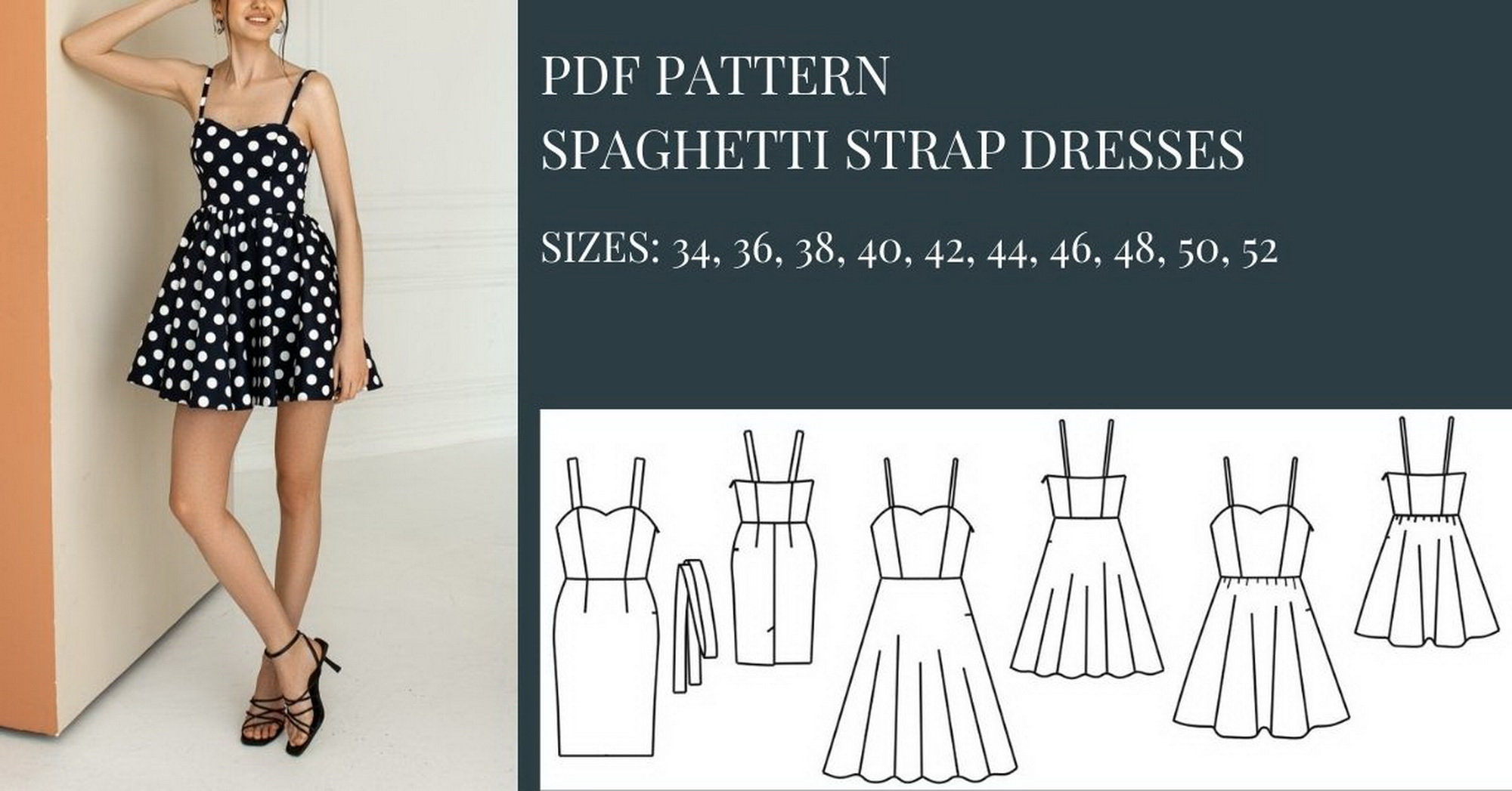 Dress Pattern Sewing Pattern Dress Pattern Sewing Strap - Etsy