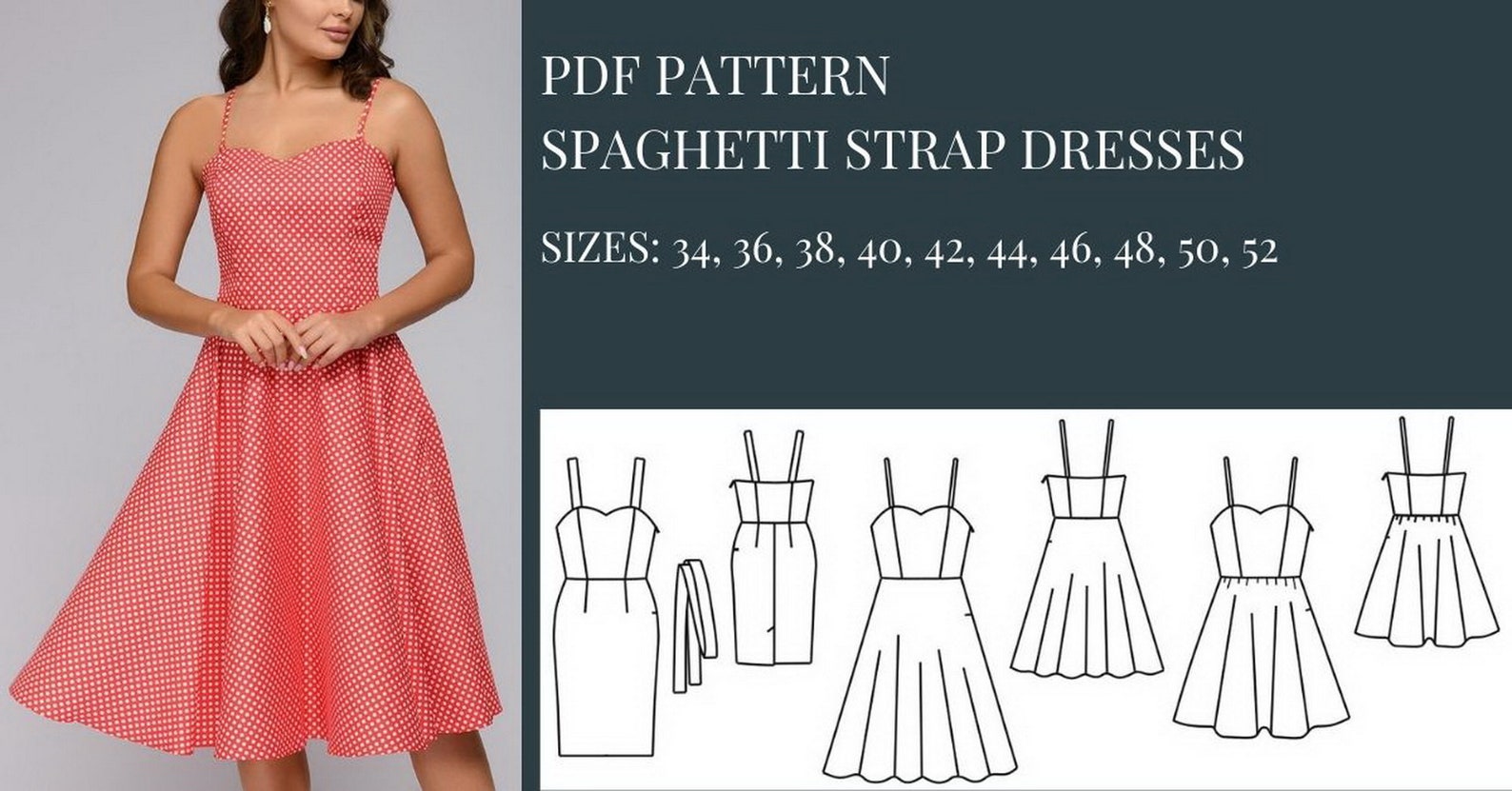Dress Pattern Sewing Pattern Dress Pattern Sewing Strap - Etsy