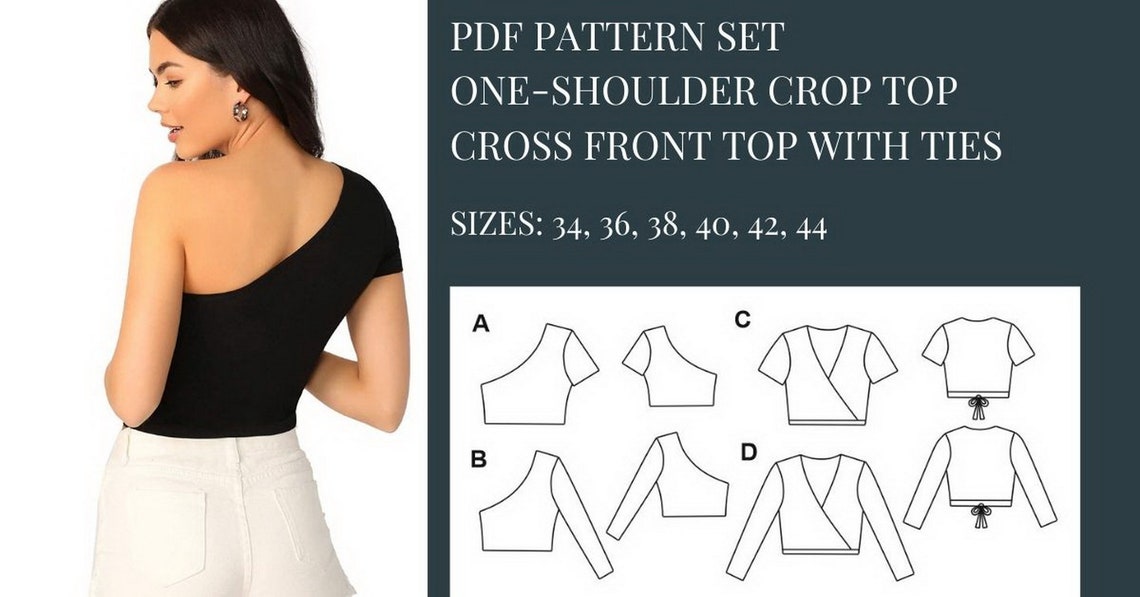 Crop Top Sewing Pattern Sewing Pattern Pattern Sewing | Etsy