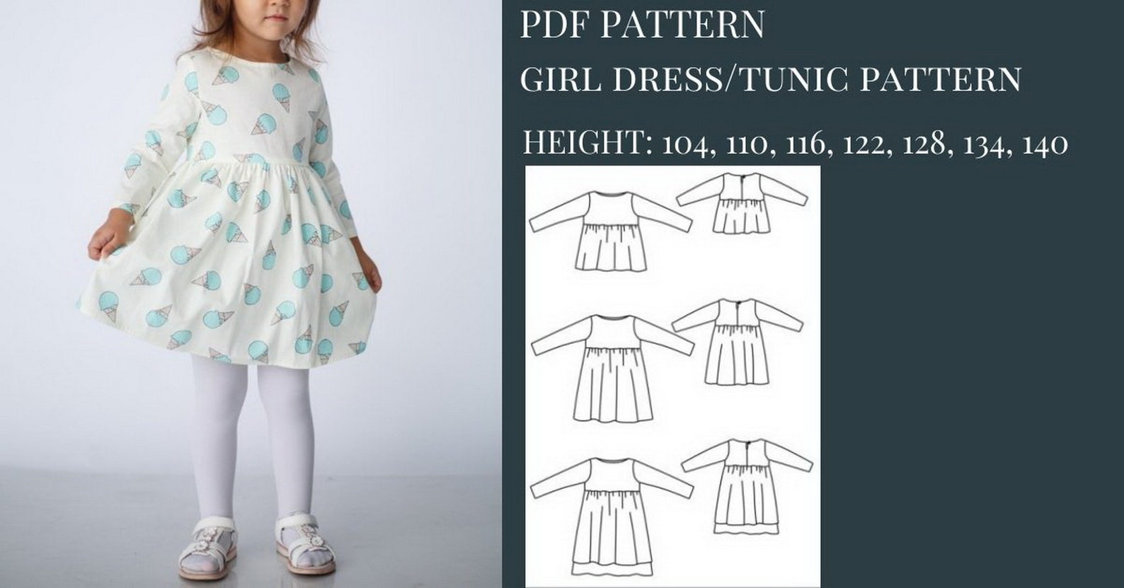 Toddler Dress Pattern Dress Pattern Sewing Pattern Dress - Etsy