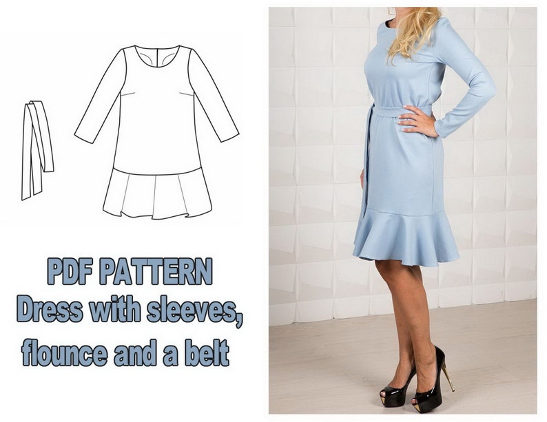 Free Pattern Free Patterns Womens Dress Pattern Dress | Etsy