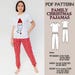 Christmas Pajamas Patterns Pajama Set Sewing Pattern Sleepwear Patterns ...