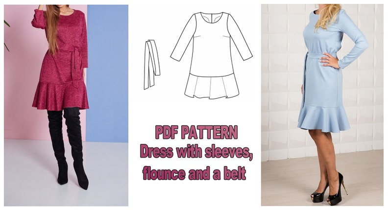 Free Pattern Free Patterns Womens Dress Pattern Dress | Etsy