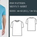 Men's T-shirt Sewing Pattern, Sewing Patterns, Pattern Sewing, PDF Men ...