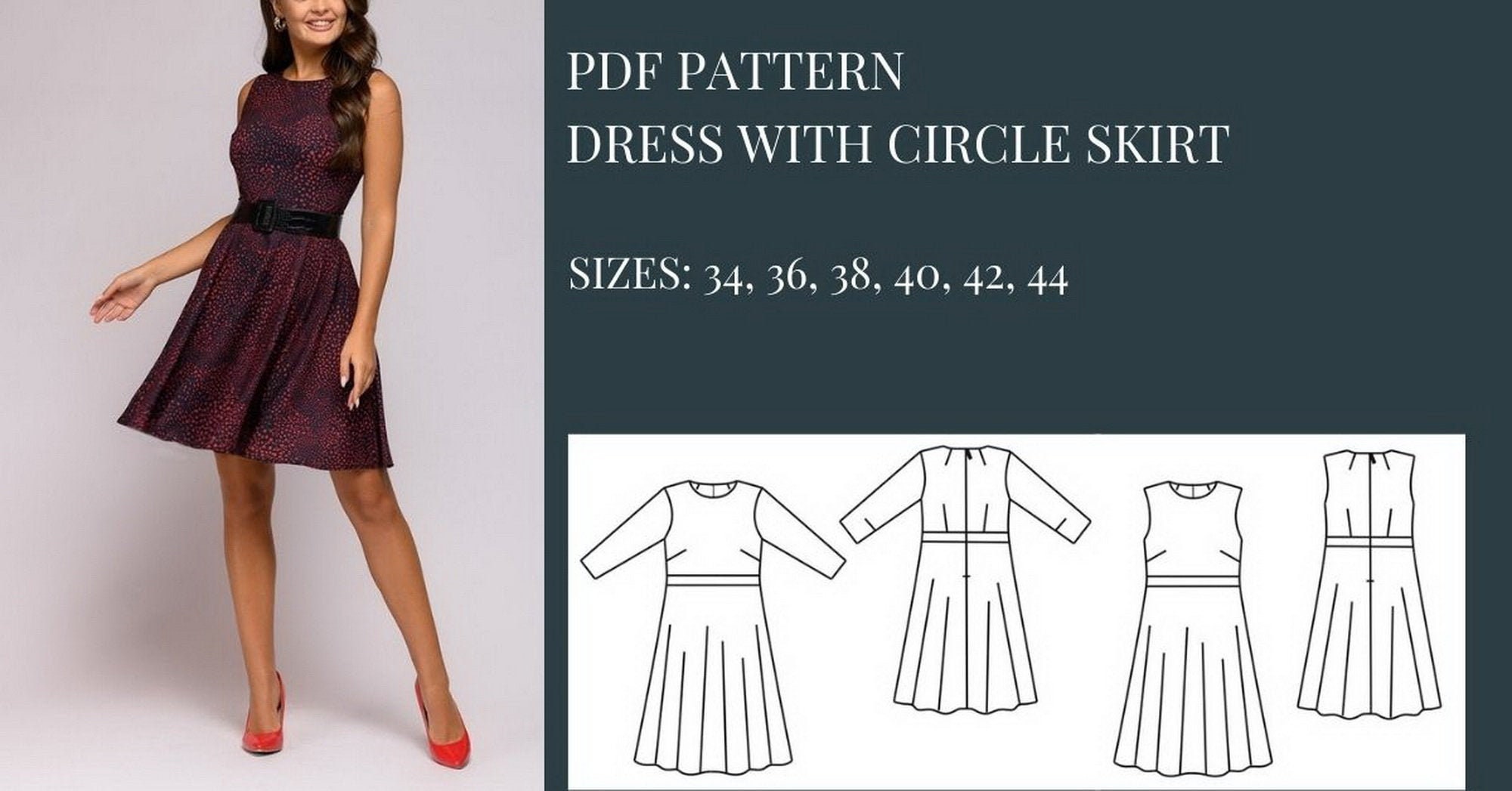 Dress Pattern Sewing Patterns Sewing Patterns for Women - Etsy