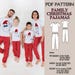 Family Christmas Pajamas Sewing Pattern PDF, Matching Set for Men Women ...