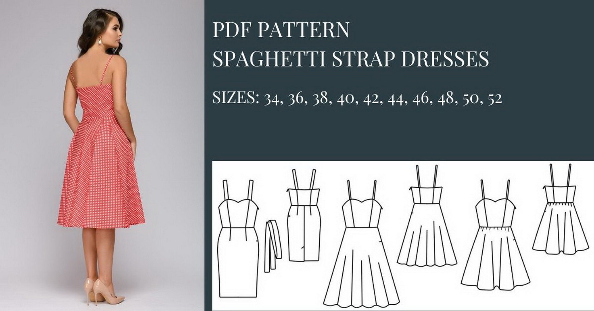 Dress Pattern Sewing Pattern Dress Pattern Sewing Strap - Etsy