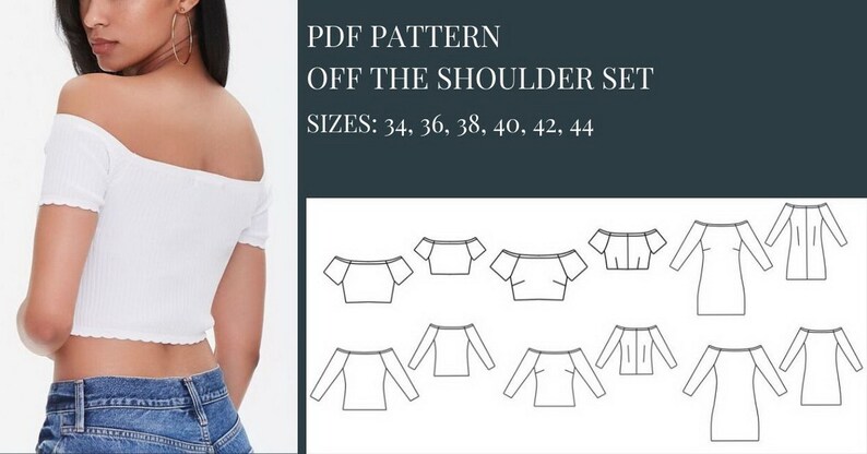 Crop Top Sewing Pattern Sewing Pattern Pattern Sewing off the - Etsy