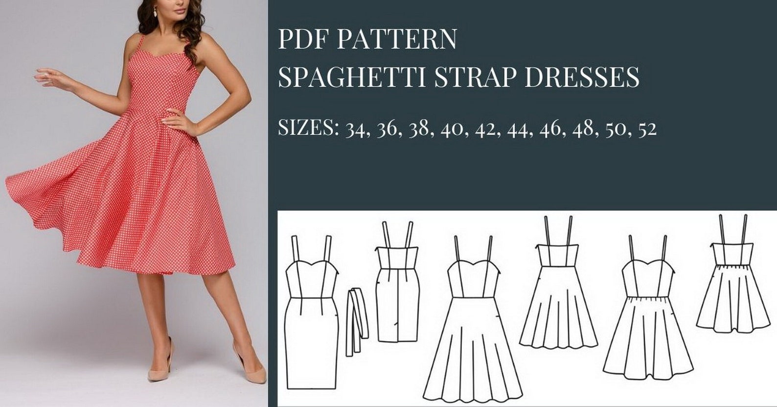 Dress Pattern Sewing Pattern Dress Pattern Sewing Strap - Etsy