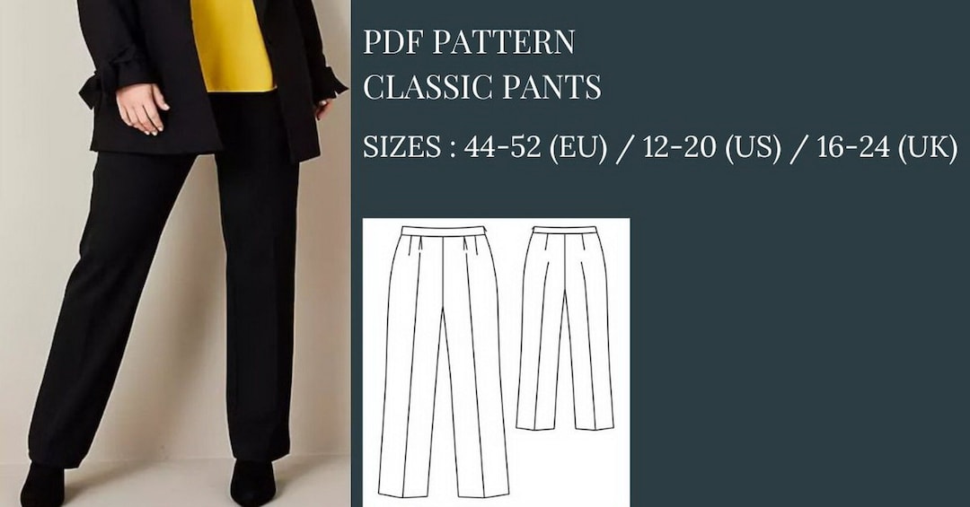 Free Pattern Pants, Pants Pattern, Womens Pants Pattern, PDF Free ...