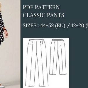 Free Pattern Pants, Pants Pattern, Womens Pants Pattern, PDF Free ...
