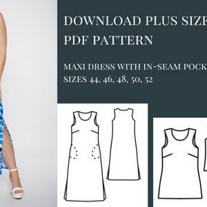Plus Size Sewing Patterns, Free Dress Pattern, Women's Dress Pattern ...