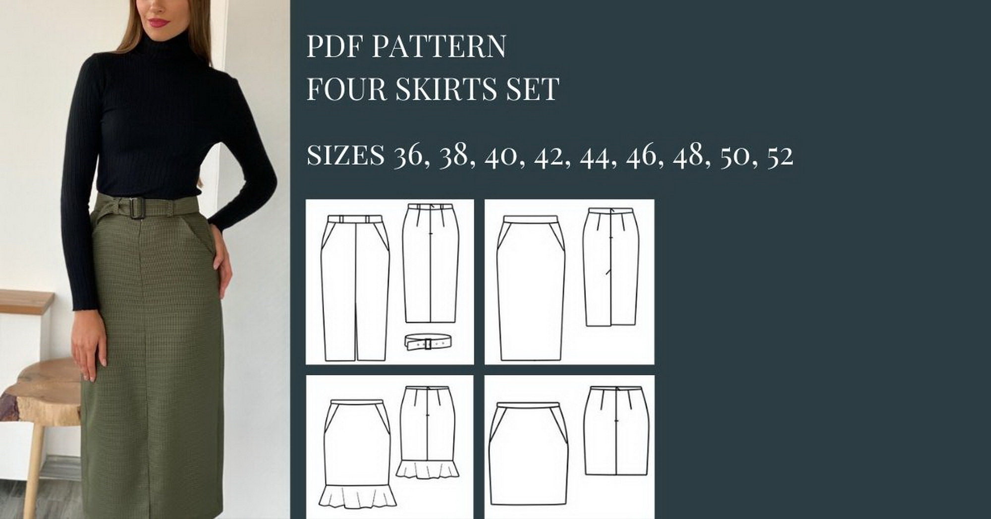 Skirts Sewing Patterns Sewing Patterns Pattern Sewing | Etsy