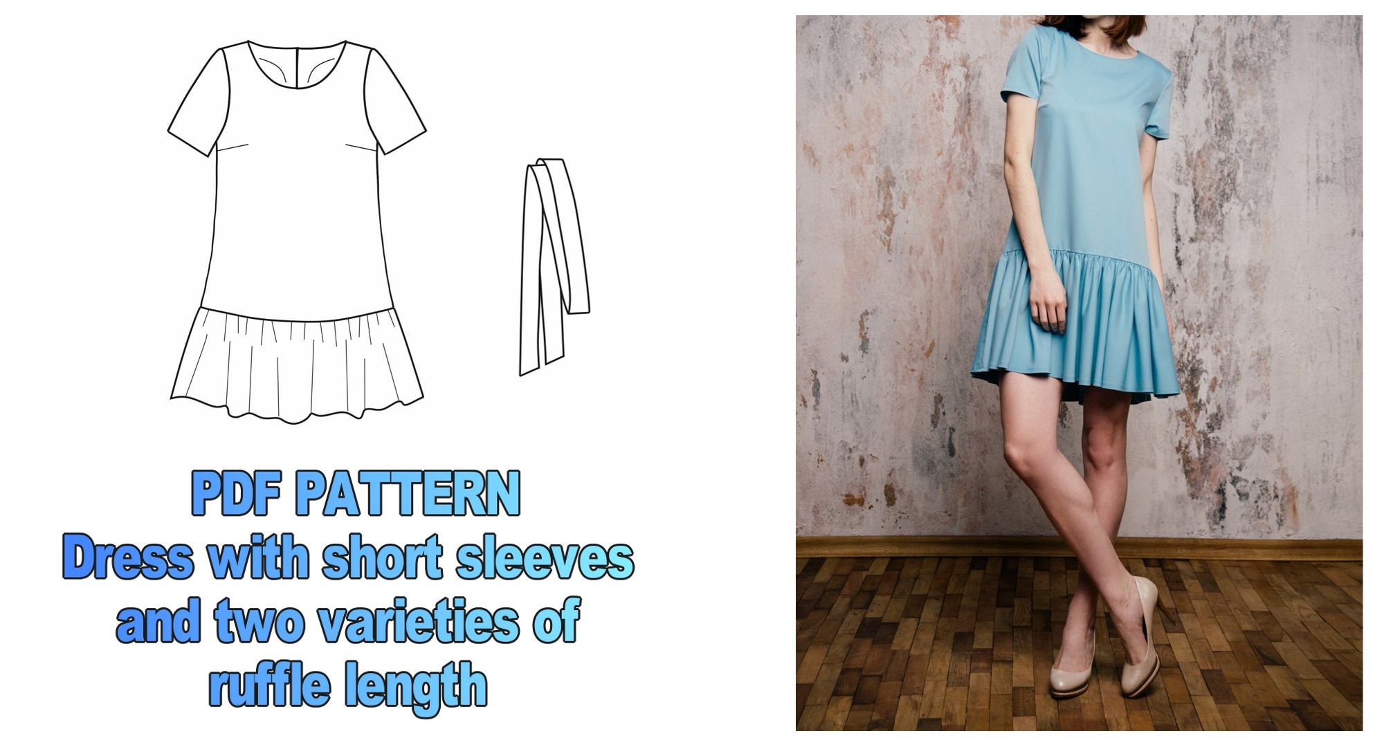 Free Pattern Dress Dress Pattern Womens Dress Pattern PDF | Etsy