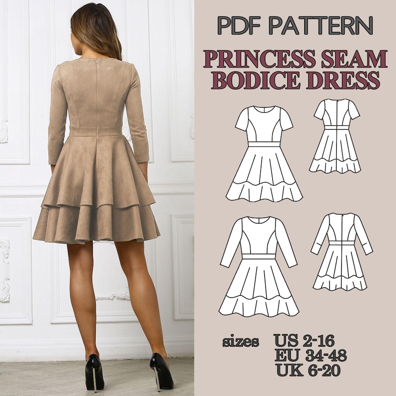 Dress Pattern, Sewing Patterns, Sewing Patterns for Women, Patterns ...