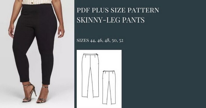 Pants Pattern Trousers Patterns Plus Size Sewing Patterns - Etsy
