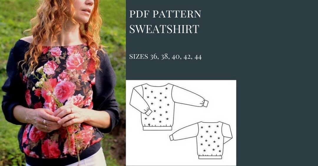 Sweatshirt Pattern Sewing Patterns Pattern Sewing Girls - Etsy
