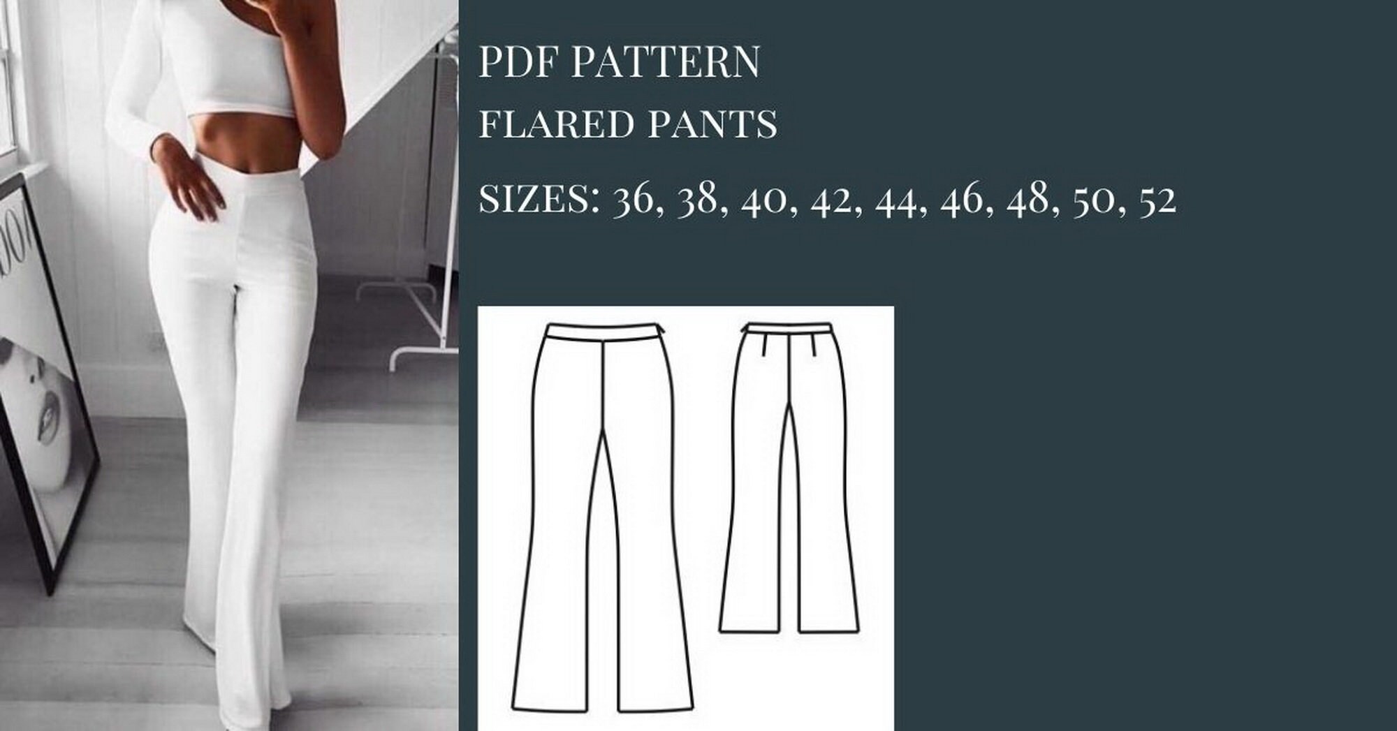 Pants Pattern Women Pants Pattern Trousers Patterns | Etsy