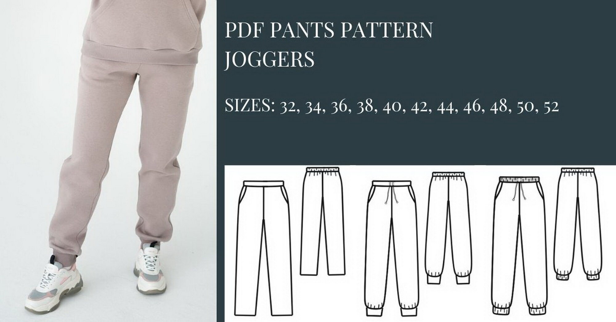 Pants Sewing Patterns Sewing Patterns Pattern Sewing PDF | Etsy Canada