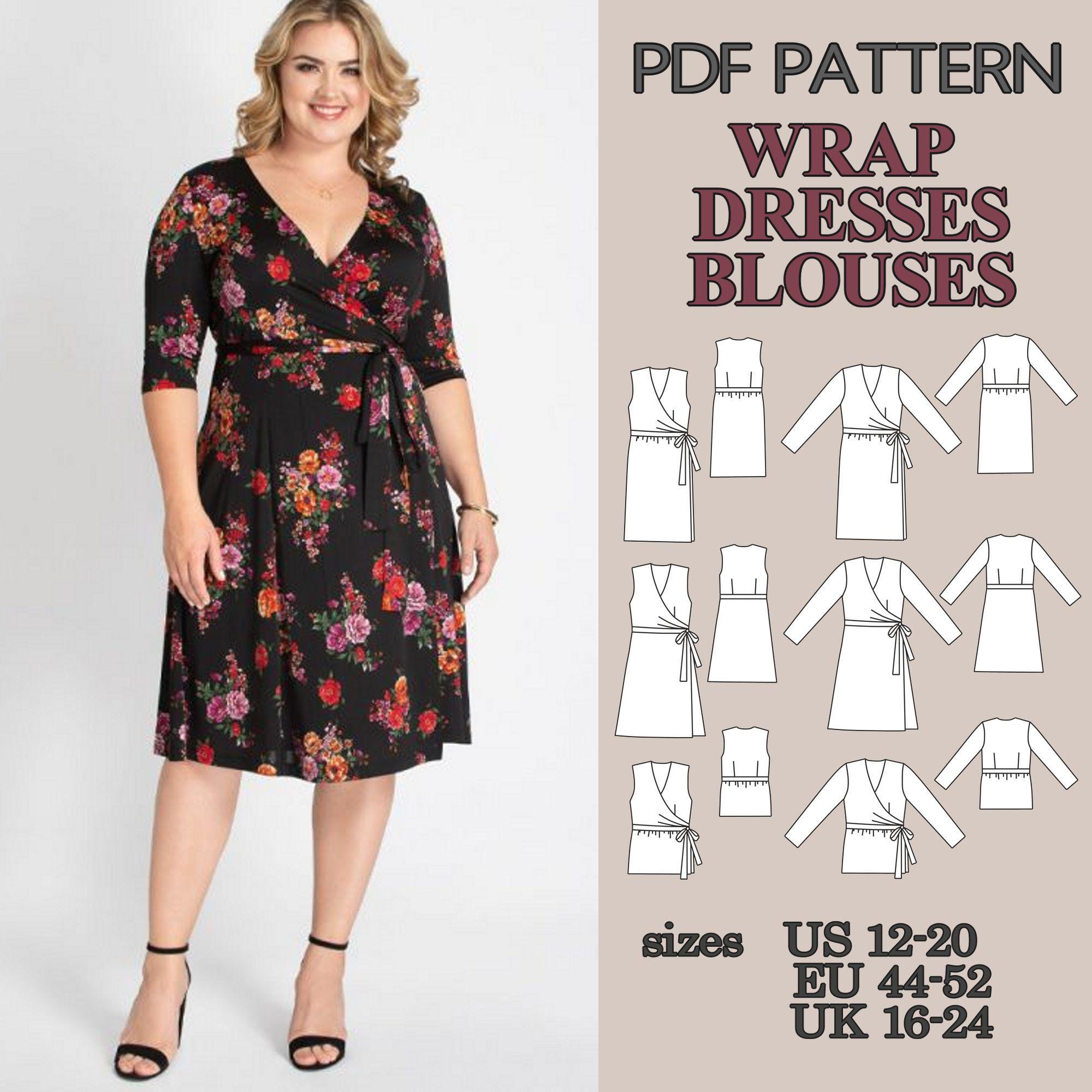 Dress Pattern, Blouse Pattern, Dress Pattern Plus Size, Plus Size ...